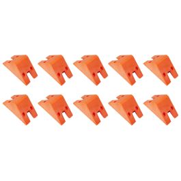 Allen Models: Tall Wheel Chocks - Orange, 5 Pairs